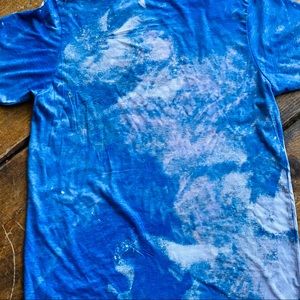 Tops | Bleached Red White Boujee Tshirt | Poshmark